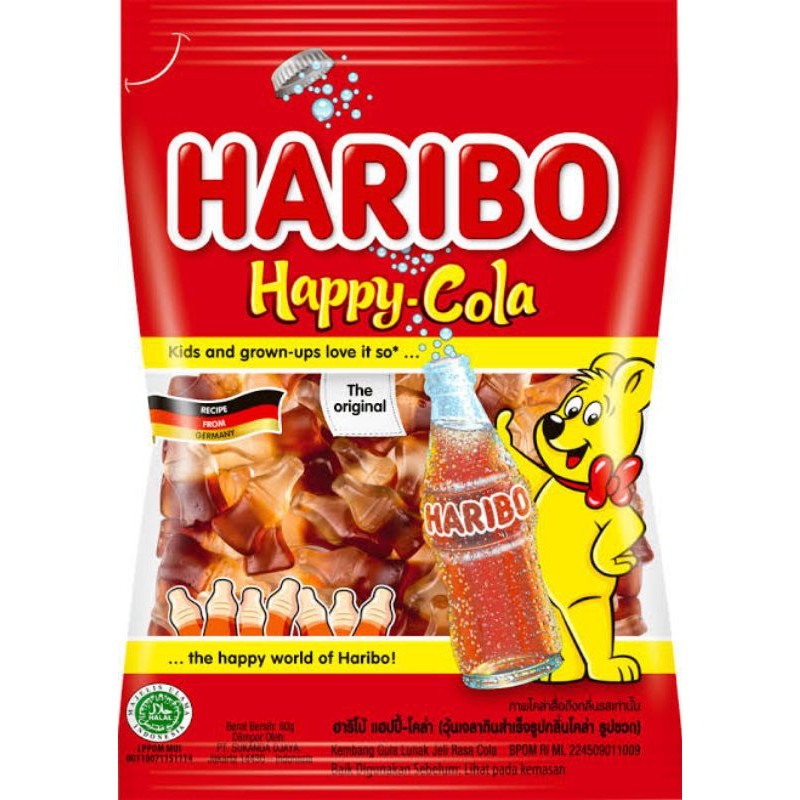 Haribo Happy-Cola 160g Gummy Candy Sweets | Shopee Thailand