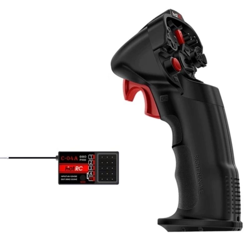Hotrc DS-4A 2.4G 4 ช่องสัญญาณเครื่องส่งสัญญาณวิทยุ RC C-04A 4-12V 4CH ...