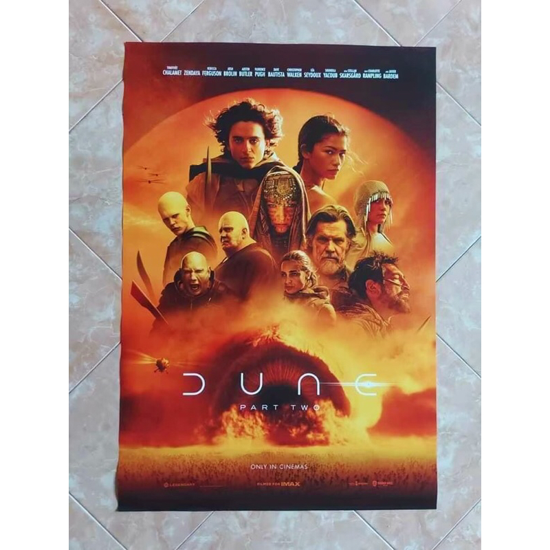 โปสเตอร์ Dune Part Two พิมพ์ 2 หน้า ขนาด 27 40 นิ้ว ใบนอก ลิขสิทธิ์แท้ Shopee Thailand