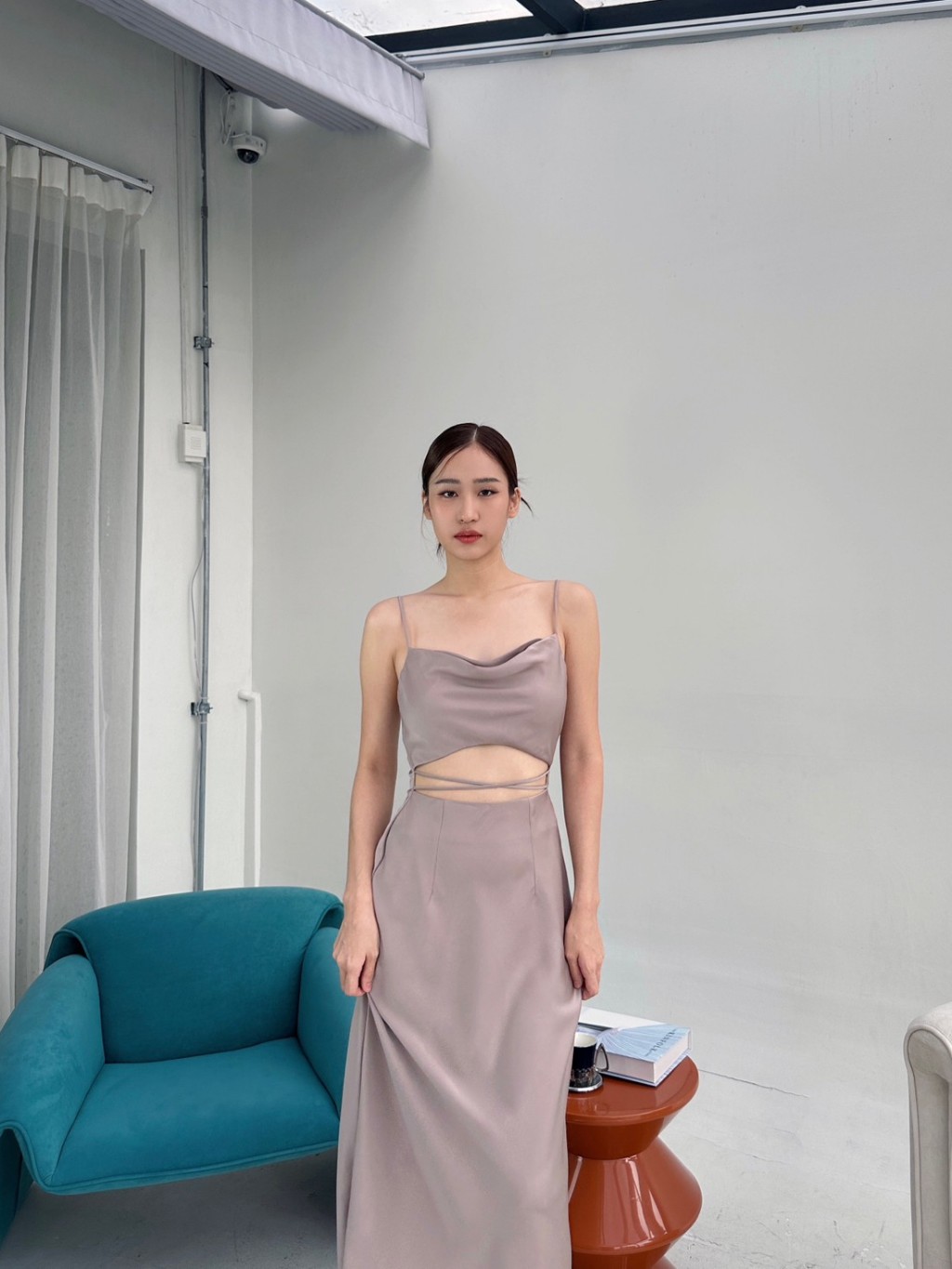 CHANUN-Darin dress เดรสคอถ่วงโชว์เอว (CN-065) | Shopee Thailand