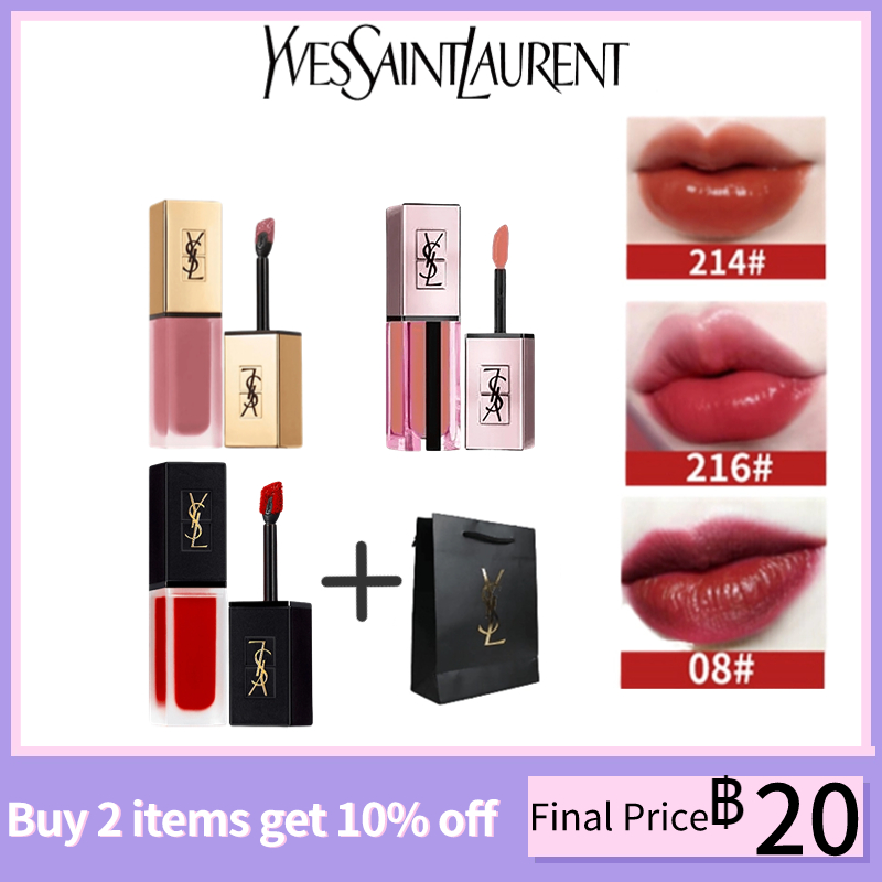 แท้ 💯% 】YSL Yves Saint Laurent Water Stain & Velvet Matte&Glaze ...