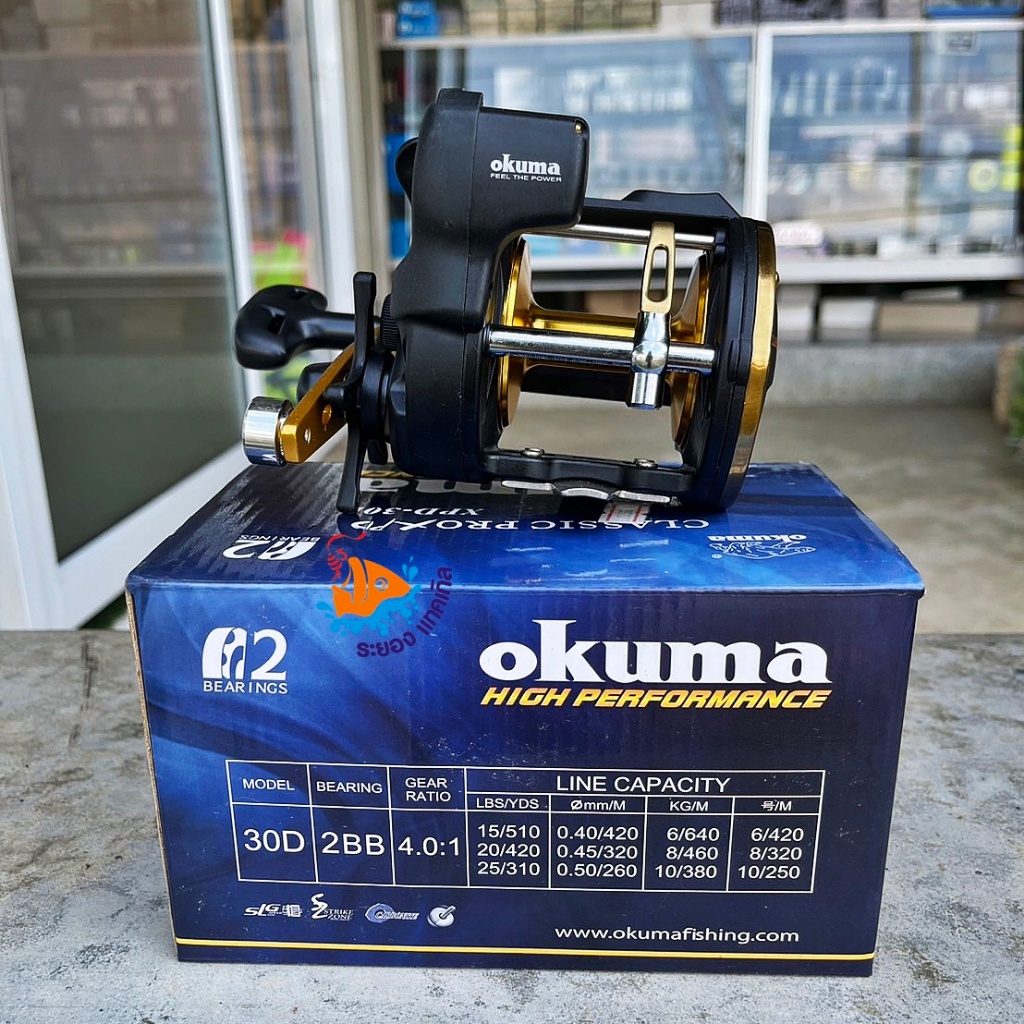 รอกเบท Okuma Pro XPD-30D มีตัววัดสาย | Shopee Thailand