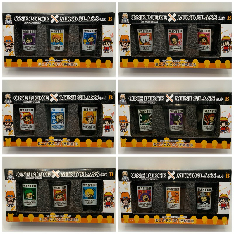 แก้วช๊อตวันพีช Mini Glass One Piece x Panson Works ชุด 3 ใบ | Shopee ...