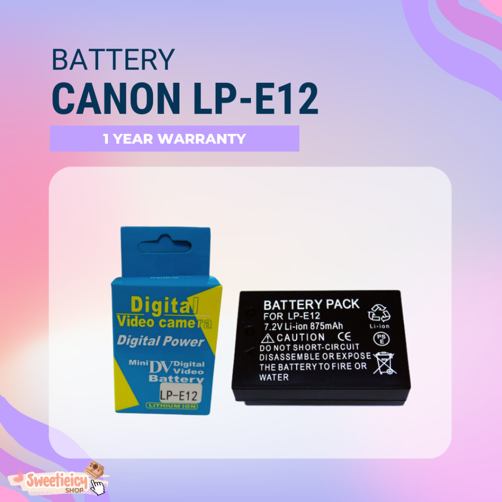 [ประกัน1ปี] Camera Battery LP-E12 ใช้สำหรับกล้อง canon | Shopee Thailand