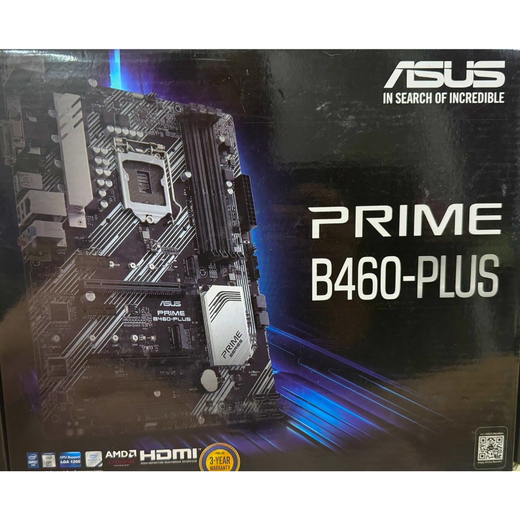 MAINBOARD (เมนบอร์ด) 1200 ASUS PRIME B460 PLUS มือสอง ประกันไทย ...