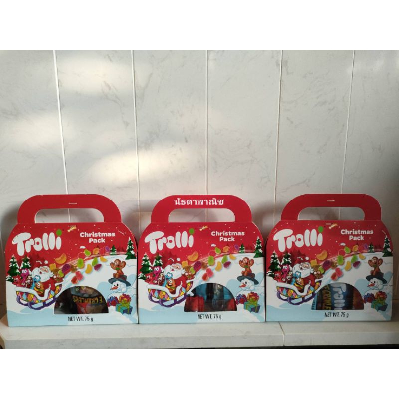 Set 3 ห่อ Trolli ทรอลลี่ christmas pack น้ำหนัก 75 กรัม x3 | Shopee ...