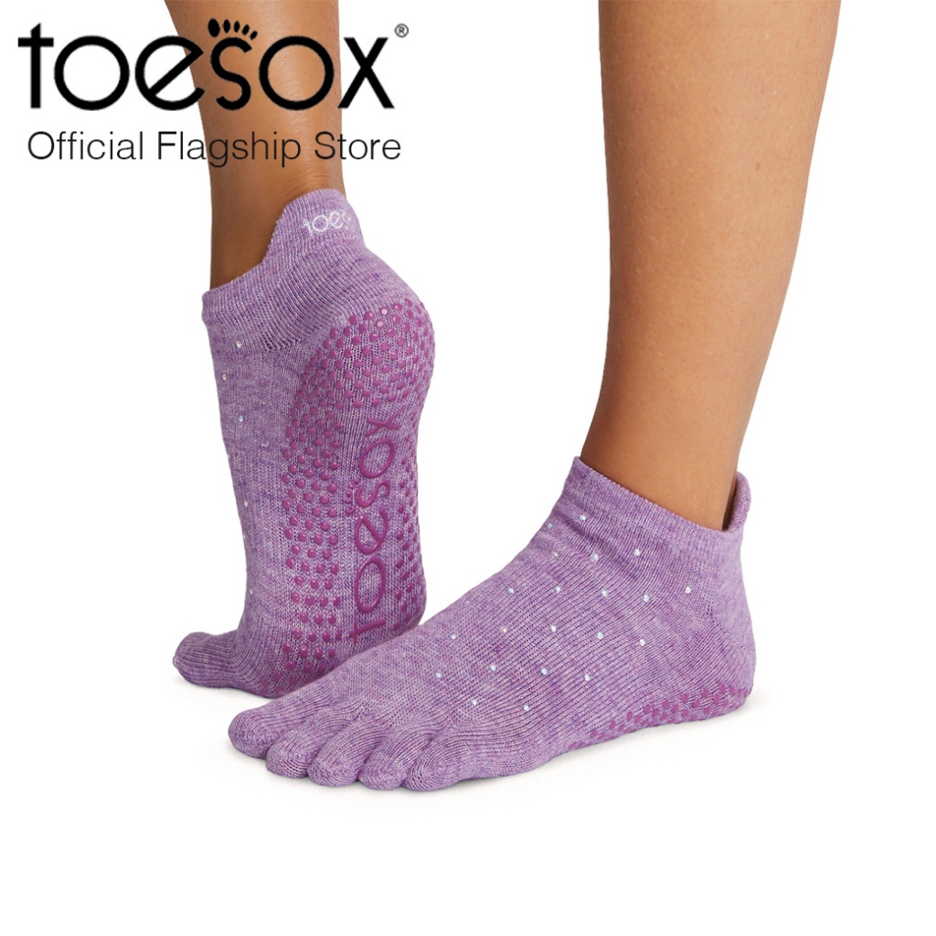 New Spring 2024 ToeSox Grip Full Toe Low Rise โทซอคส์ ถุงเท้ากันลื่น ปิดนิ้วเท้า พิลาทิส บาร์ ...