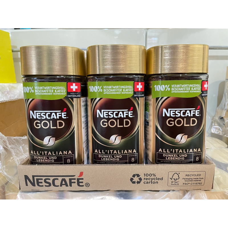[ของใหม่ สั่งได้ 2 ขวด/ออเดอร์] NESCAFE GOLD ALL ITALIANA 200g เนสกาแฟ ...