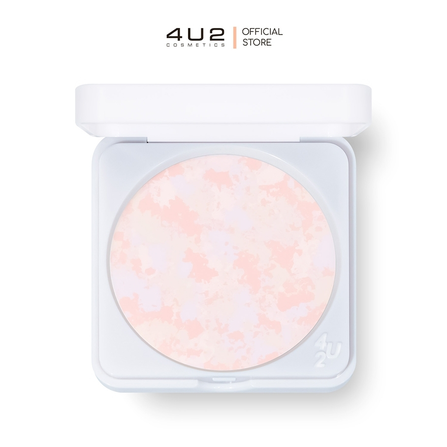 4U2 SKIN SOFT ROSE BLURRING POWDER (แป้ง 4 สี โทนชมพู) | Shopee Thailand