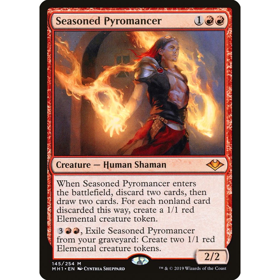 Seasoned Pyromancer การ์ด Magic The Gathering ของแท้ จากชุด Modern ...