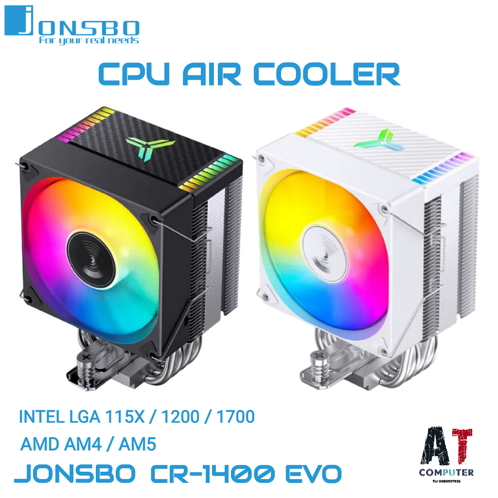 CPU AIR COOLER (พัดลมซีพียู) Jonsbo CR-1400 EVO Series Intel LGA115X ...
