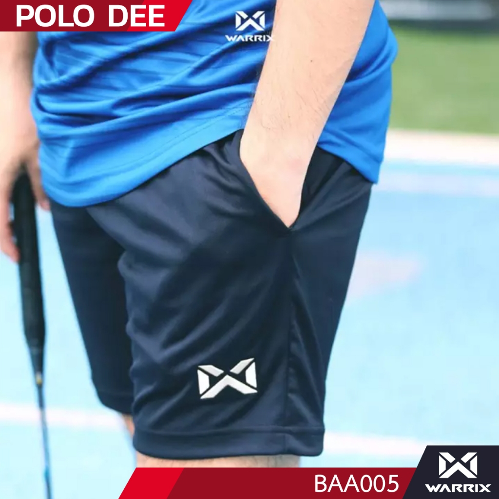 Warrix กางเกงกีฬา มีกระเป๋า ซ้ายขวา ผ้าไมโคร ปักโลโก้สีขาว แบตมินตัน BAA005 241FBACL01 | Shopee ...