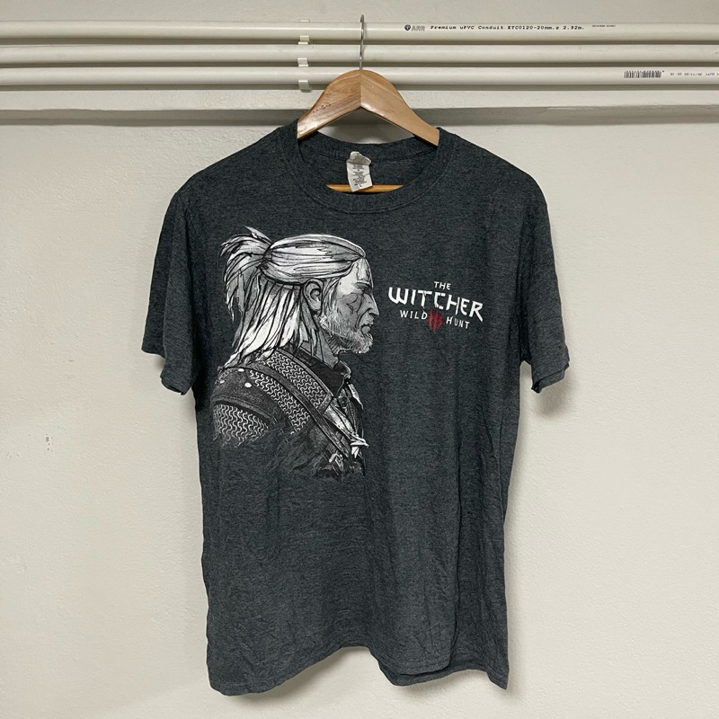 เสื้อมือสอง The Witcher - WILD HUNT CD PROJEKT RED สกรีนหน้า-หลัง ...
