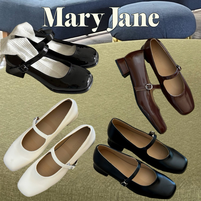 ♡̶ mary jane angel รองเท้าคัทชูทรงแมรี่เจน | Shopee Thailand