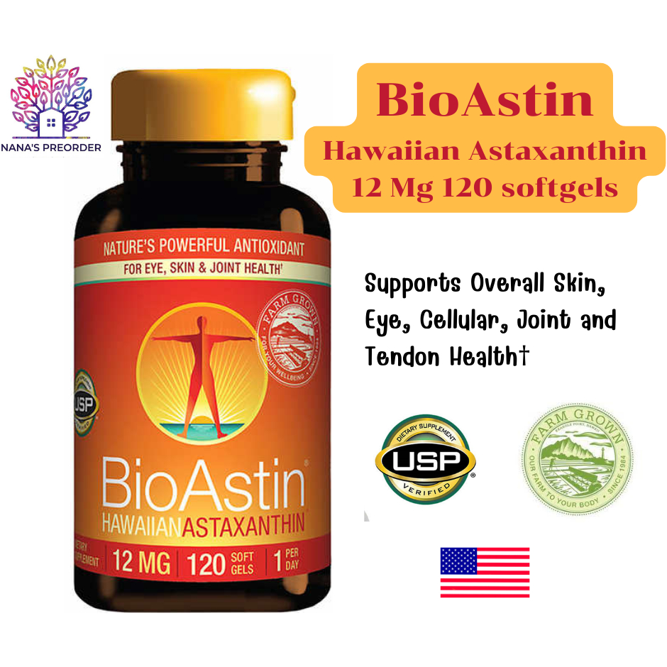 BioAstin Astaxanthin 12mg 120 softgels | Shopee Thailand