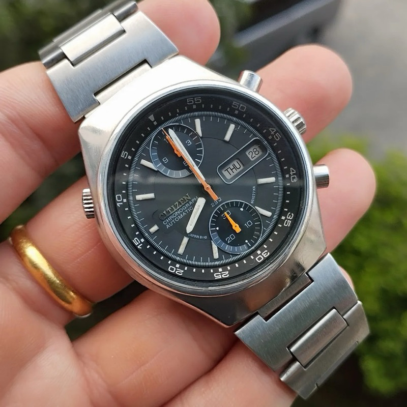 Citizen flyback chronograph automatic มือสองแท้ 💯 สภาพดีมาก | Shopee ...