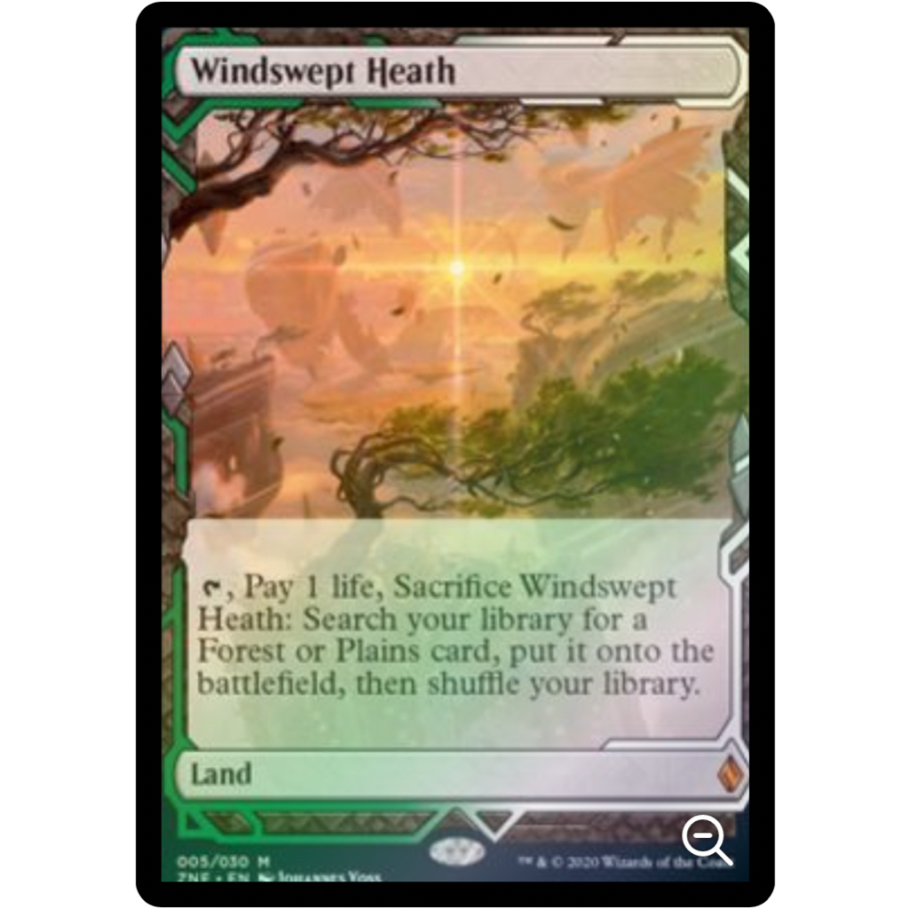 Windswept Heath Foil Zendikar Rising Expeditions การ์ด magic the ...