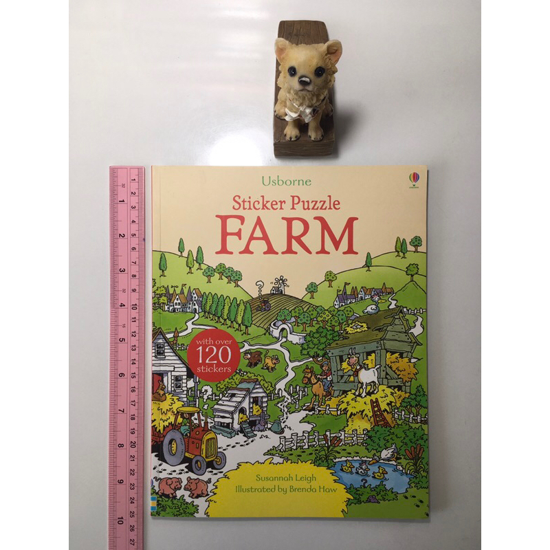Usborne Sticker Puzzle Farm หนังสือภาษาอังกฤษมือสองปกอ่อน | Shopee Thailand