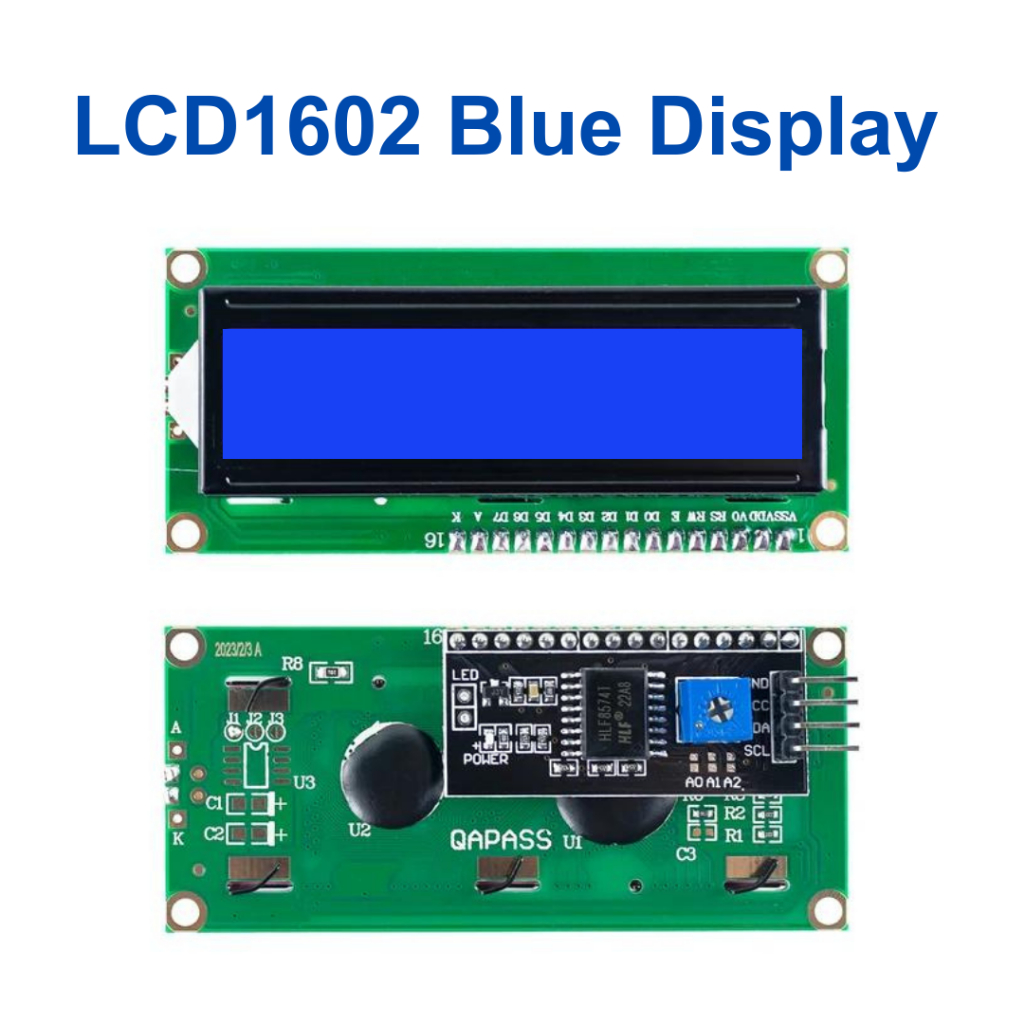 หน้าจอแสดงผล (LCD 16x2) LCD1602 IIC/I2C LCD Blue/Green Module พร้อมตัว ...