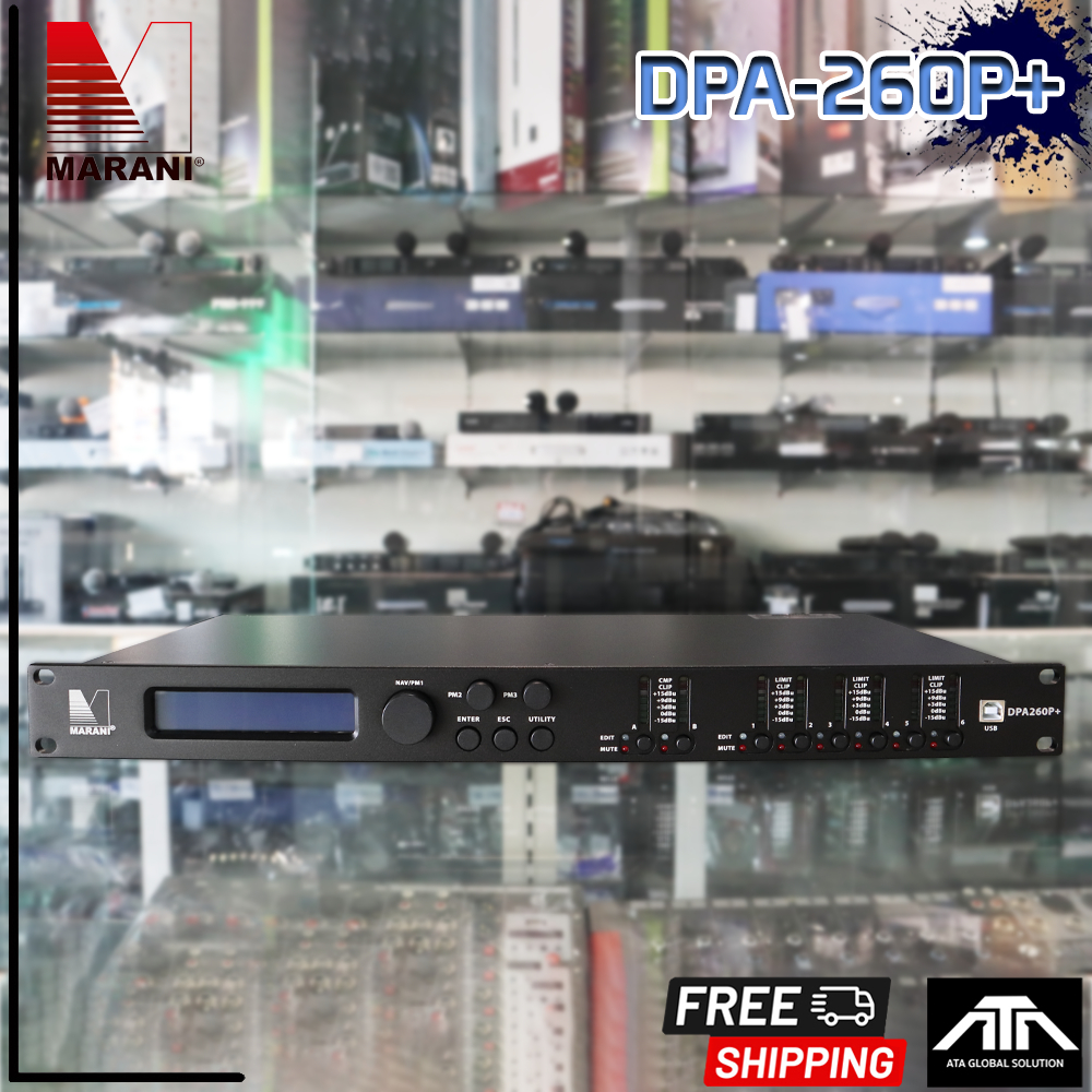 DriveRack Marani 260P+ DPA260P ครอสโอเวอร์ ไดร์แร็ค ครอสดิจิตอล ครอส มา ...