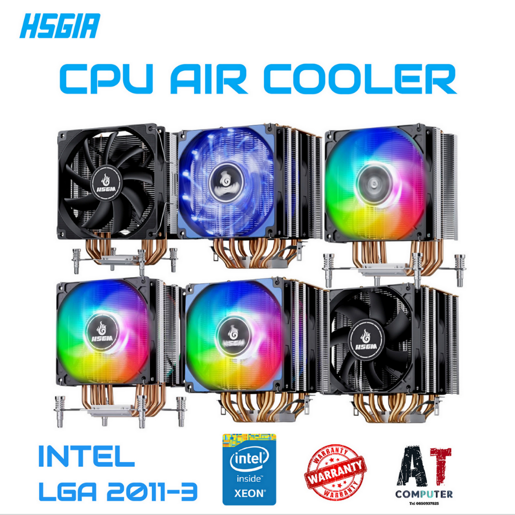 CPU AIR COOLER (พัดลมซีพียู) Intel LGA2011 2011-3 2066 X79 X99 X299 ...