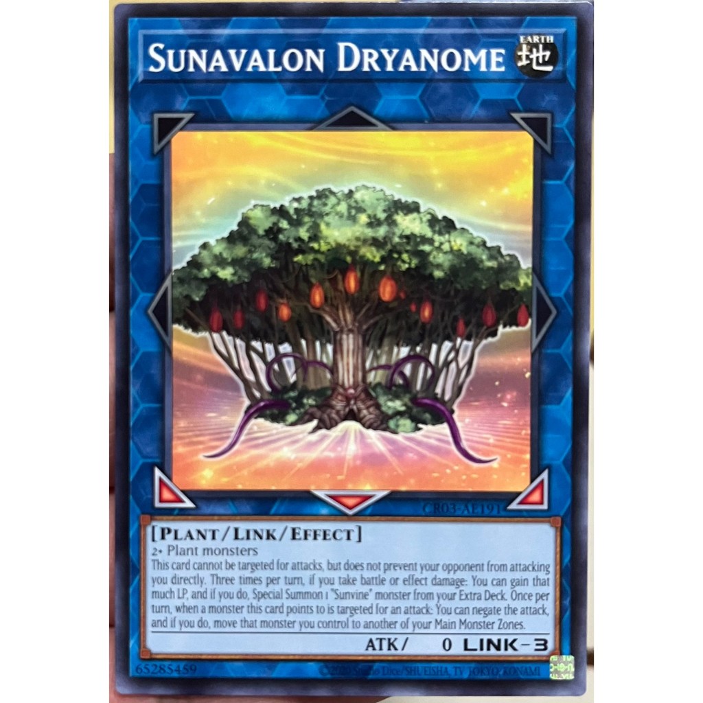 Yugioh Asia-Eng [CR03-AE191] Sunavalon Dryanome (Common) การ์ดยูกิแท้ ...