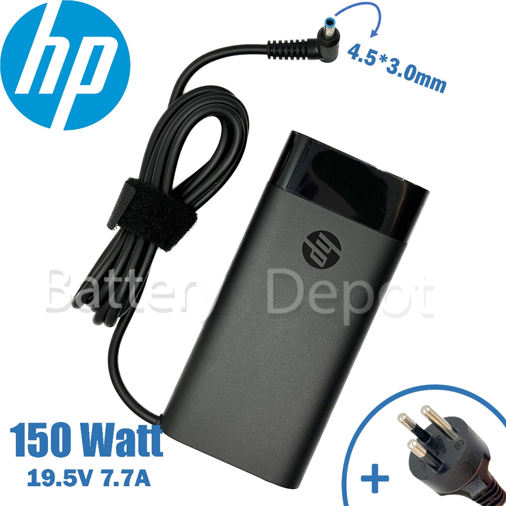 รุ่นใหม่ HP Adapter ของแท้ 19.5V/7.7A 150W หัวขนาด 4.5*3.0mm สายชาร์จ ...