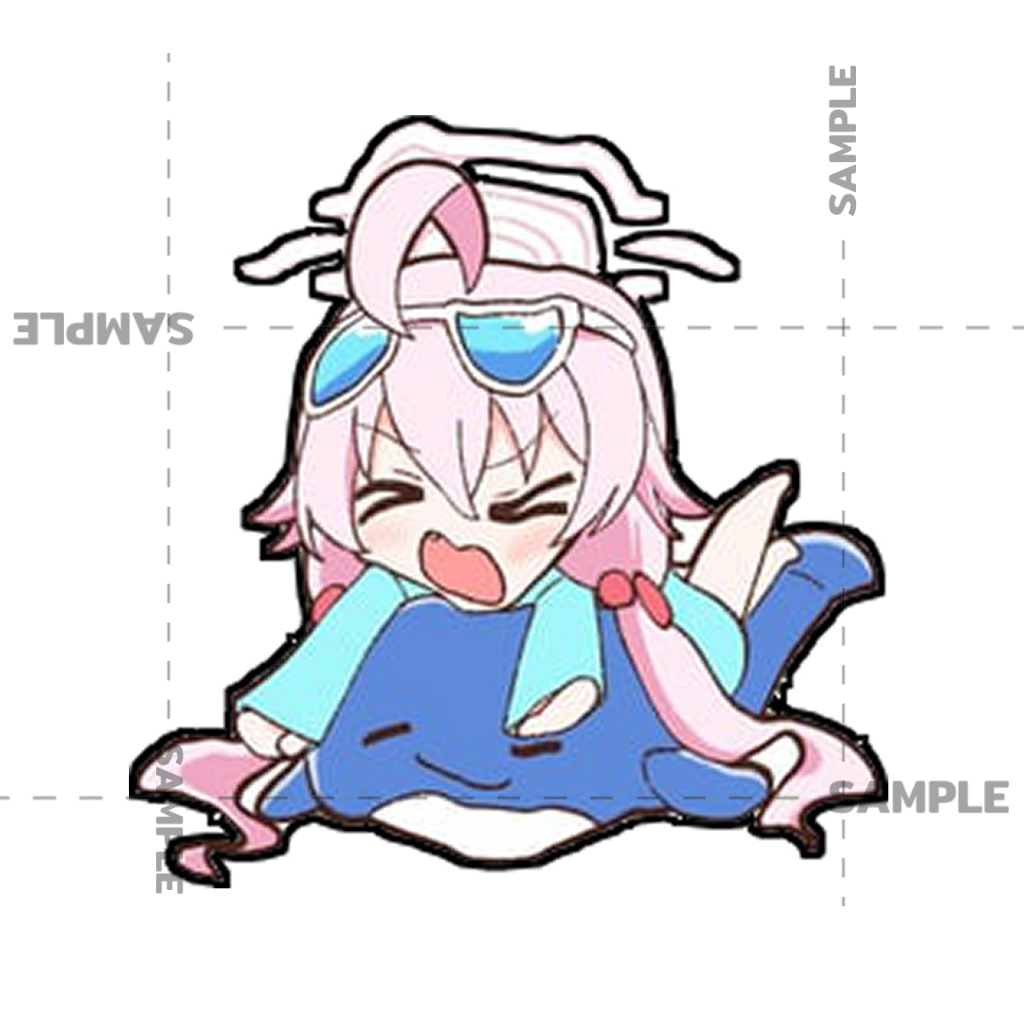 Hoshino Blue Archive สติ๊กเกอร์ 2 แผ่น 4 แบบ Blue Archive Stickers ...