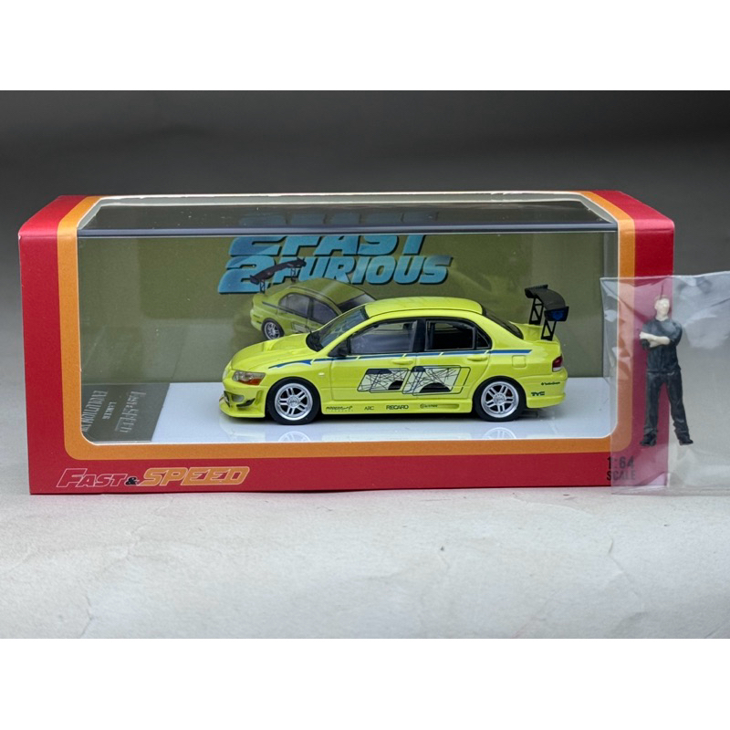 🔹Mitsubishi Lancer Evolution VII + Figure 2Fast 2Furious Scale 1:64 ...