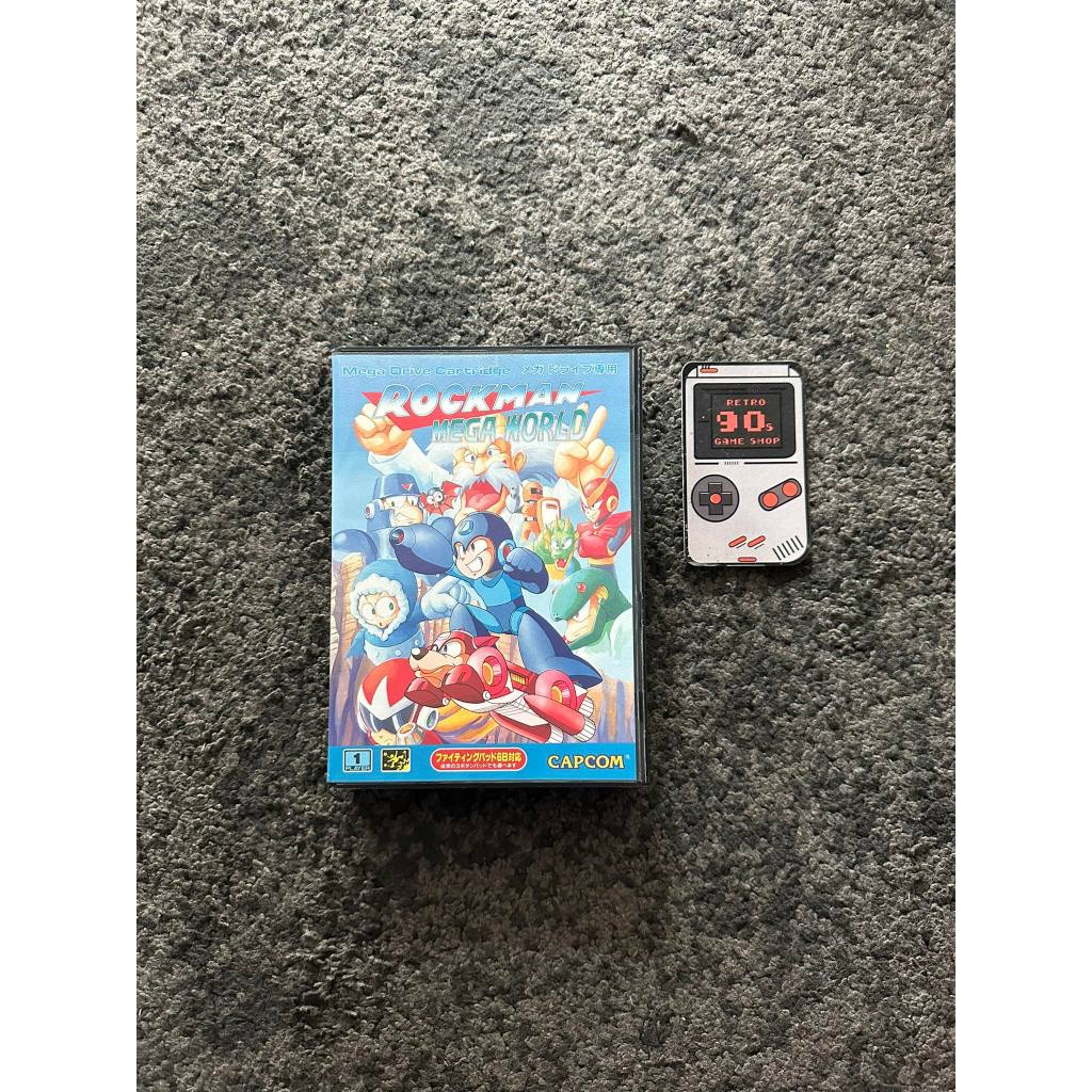 Capcom Cartridge Megadrive 16 Bit Rockman Mega World Boxed / Japan ...