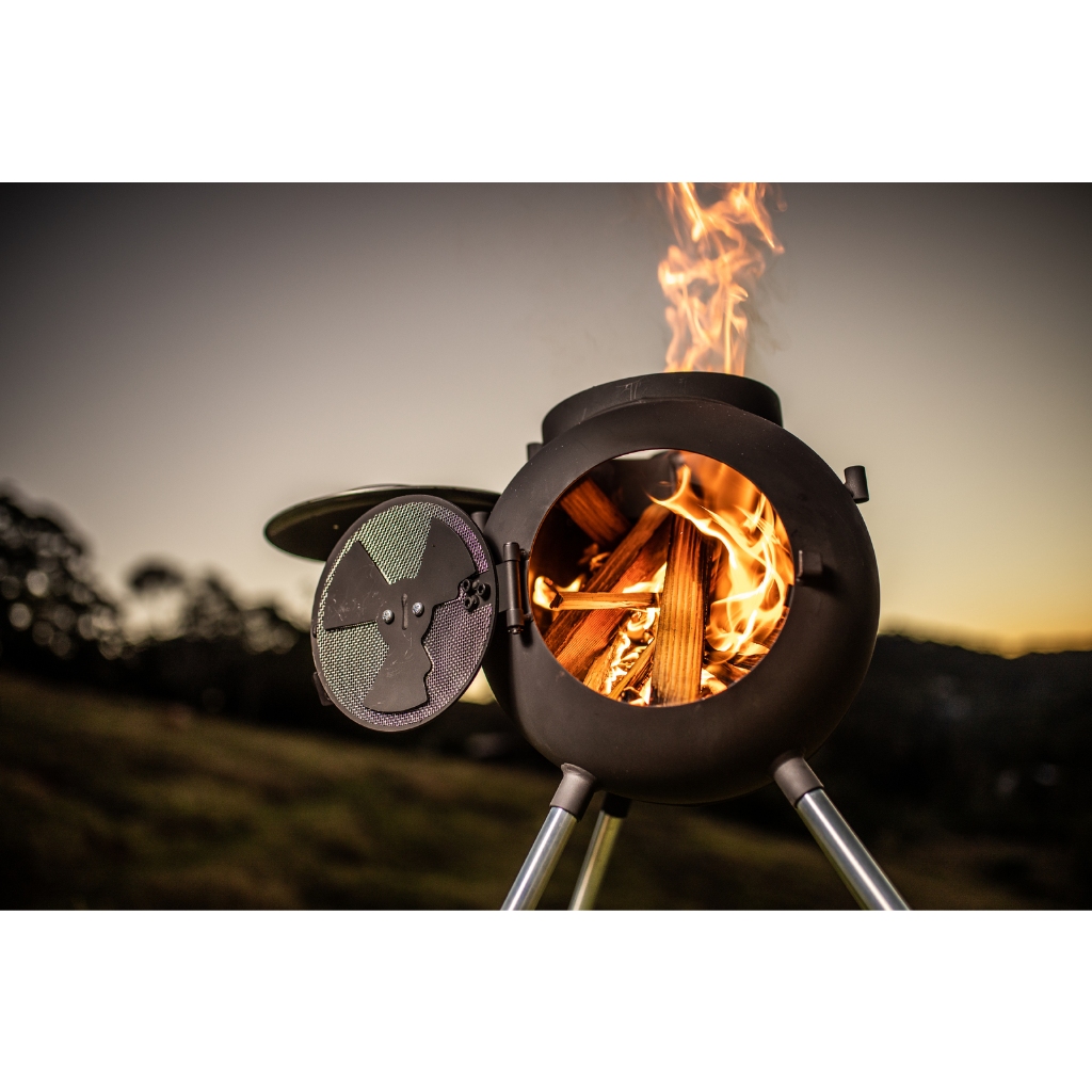 OZPIG SERIES 2 PORTABLE WOOD FIRED BBQ STOVE AND HEATER | Shopee Thailand