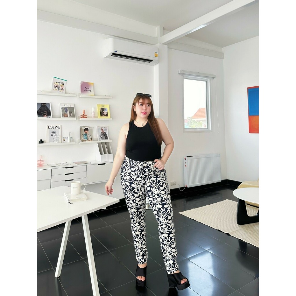 กางเกงทำงานสาวอวบพลัสไซส์ P2466-P2475 | Shopee Thailand