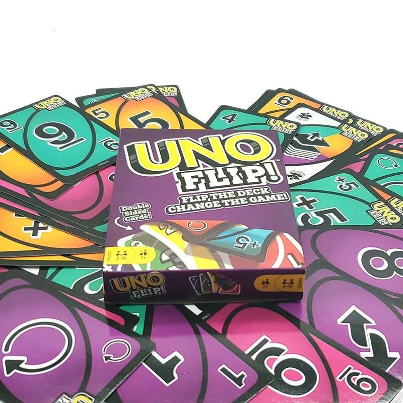 พร้อมส่ง การ์ดเกม อูโน่ UNO FLIP ไพ่อูโน่ กล่องม่วง งานแท้ เนื้อหนา ...