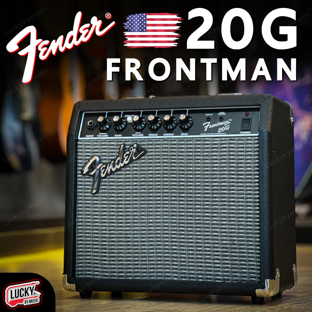 [โค้ดลด1000-฿] Fender ตู้แอมป์กีตาร์ Champion 20 / Frontman 20G แอมป์ ...