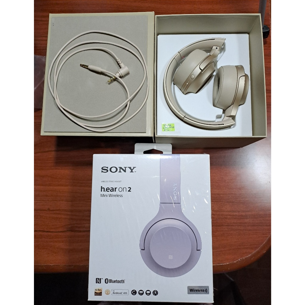 หูฟัง Hi-Res แท้ Sony h.ear on 2 (WH-H800) แบตในตัว, Bluetooth หรือ Jack LDAC, aptX-HD, DSEE HX ...