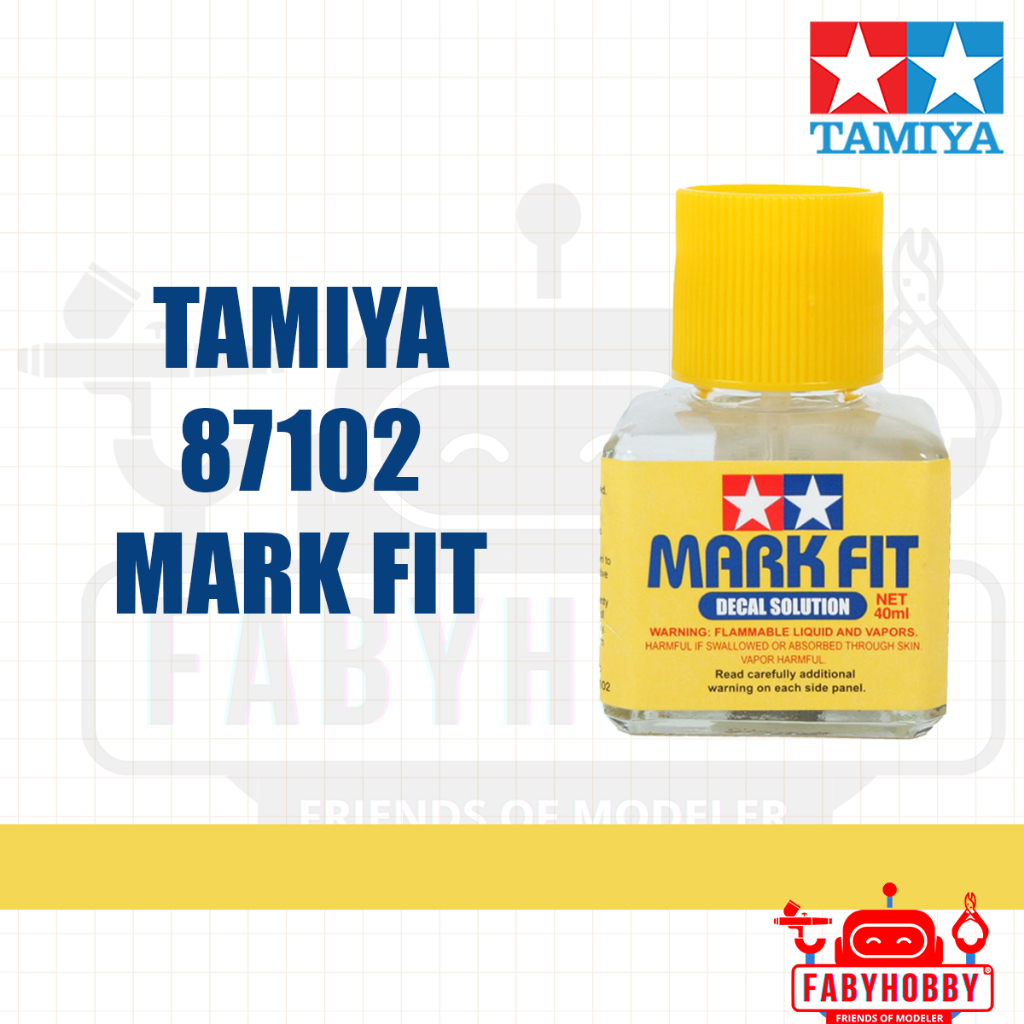 TAMIYA - Mark Fit น้ำยาติดดีคอล 40 ml สำหรับ ดีคอลน้ำ กันดั้ม กันพลา ...