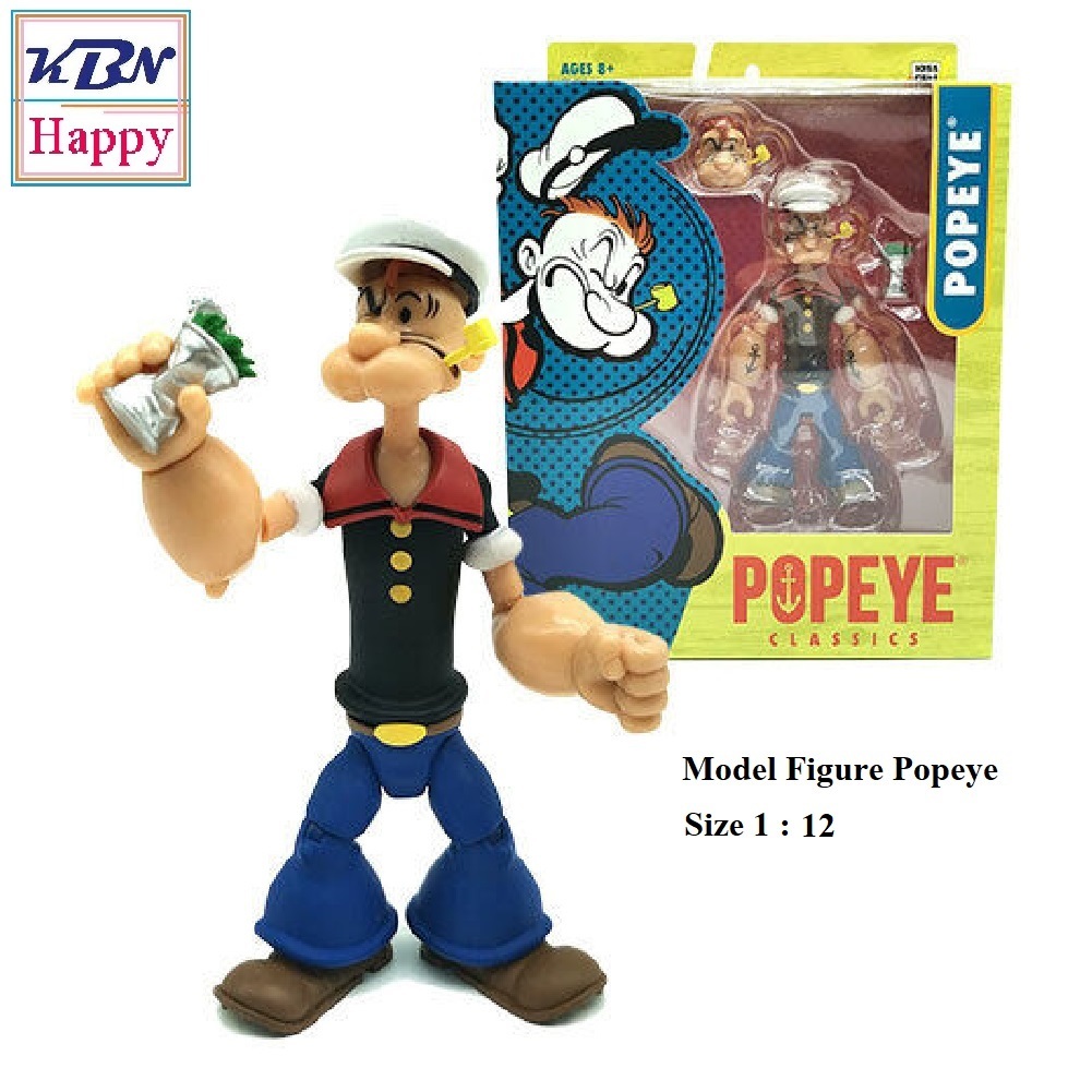 Model Action Figure Popeye Classics Form Popeye สูง 15cm โมเดล ฟิกเกอร์ ...