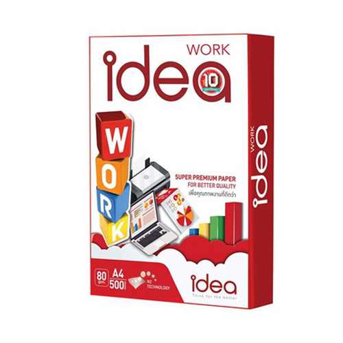 กระดาษ A4 80g Idea WORK บรรจุ 500 แผ่นต่อรีม | Shopee Thailand