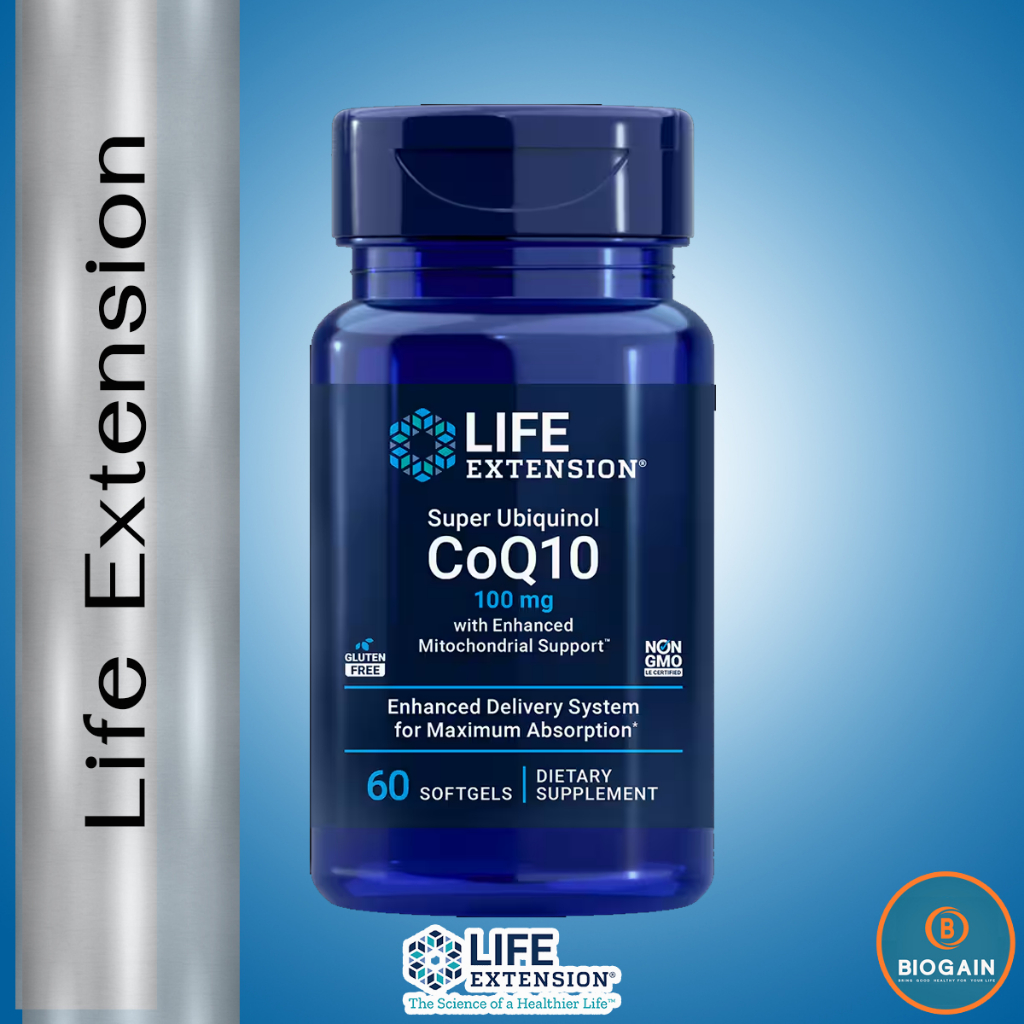 Life Extension Super Ubiquinol CoQ10 with Enhanced Mitochondrial Support™ 100 mg / 60 Softgels ...