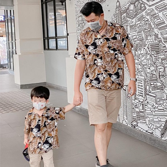 Roaming HR11 เสื้อฮาวาย ผ้าเรยอนญี่ปุ่น ใส่ได้ทุกเพศทุกวัย เสื้อครอบครัว เด็ก&ผู้ใหญ่ Hawaiian ...