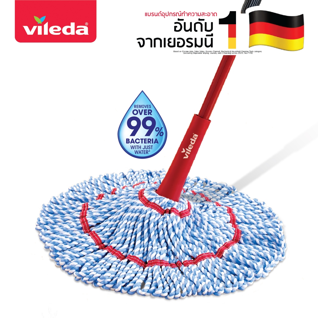 ไม้ม็อบบิดได้ Vileda Microtwist Max mop - วิเลดา ไมโครทวิสต์ แมกซ์ ...