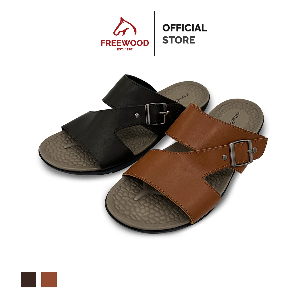 FREEWOOD FLIP FLOPS รองเท้าแตะแบบสวม รุ่น 23-280 สีแทน / น้ำตาล ( TAN ...