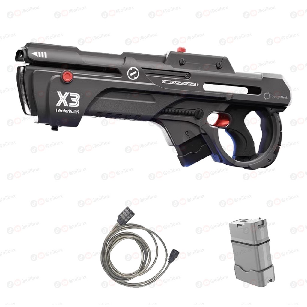 ปืนฉีดน้ำ รุ่น WaterBullit X3 ของเล่นไฟฟ้า Electric Water Gun ของเล่น ...
