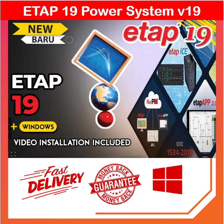 ETAP 19 Power System v19.0.1 | For Windows x64 | Full Version | Shopee Thailand