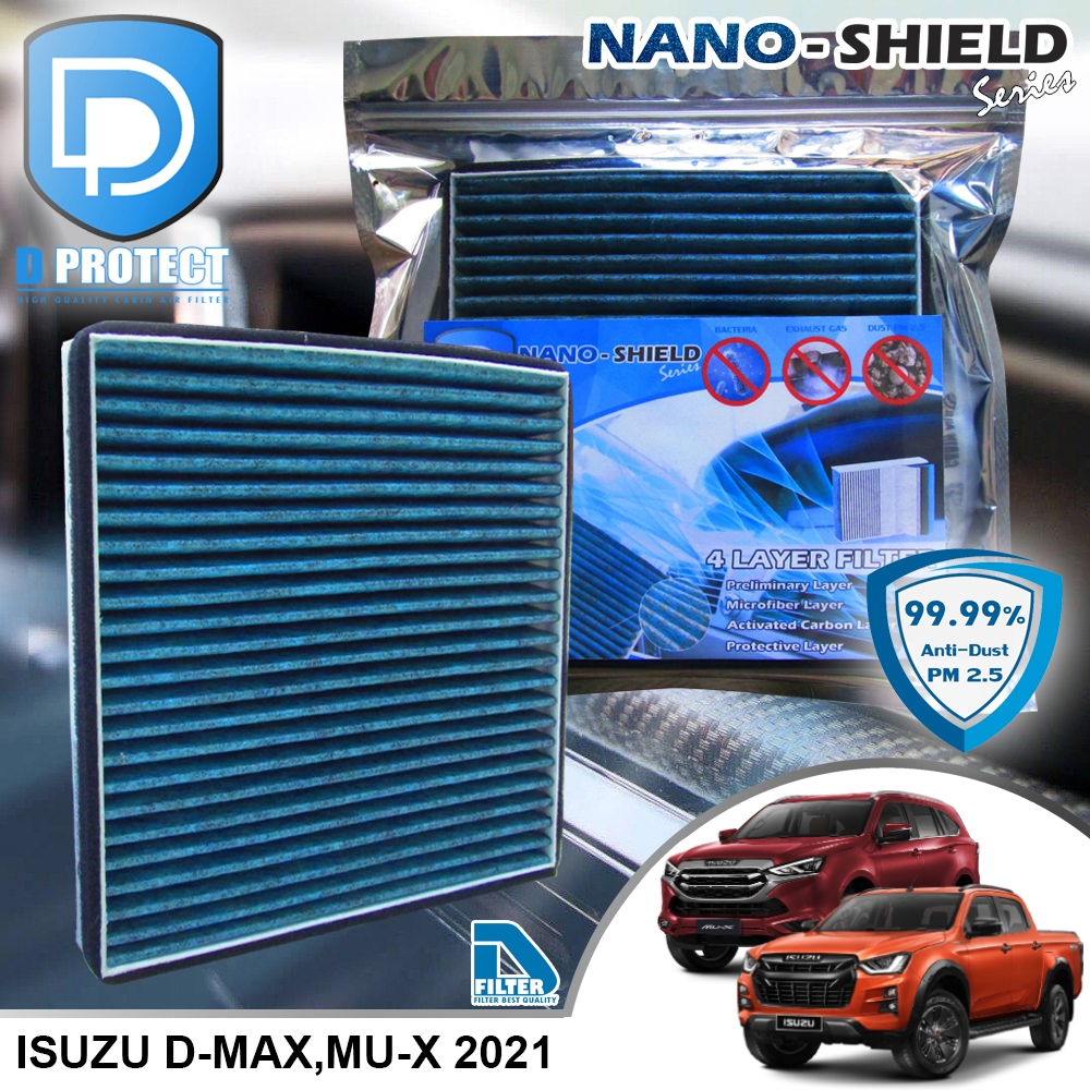 กรองแอร์ Isuzu อีซูซุ D-Max,Mu-X 2020-2024 (เครื่อง 3.0) สูตรนาโน (Nano-Shield Series) By D ...
