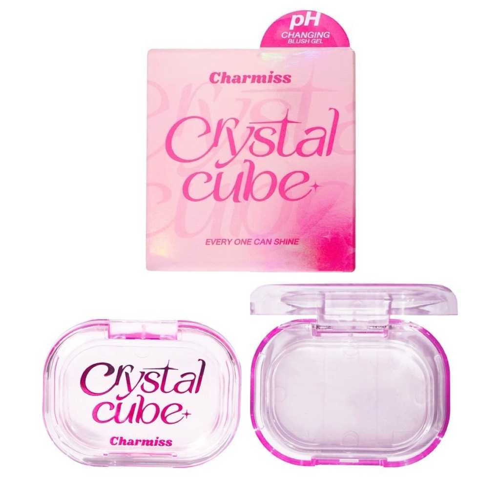 บลัชเจลสีใส Charmiss Crystal Cube pH Changing Blush Gel Glasting Cheeks ...