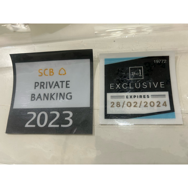 สติ๊กเกอร์จอดรถ Central/ KTC , Bualuang, Krungsri , T1 Luxe ,scbเป็นของสะสม expire | Shopee Thailand