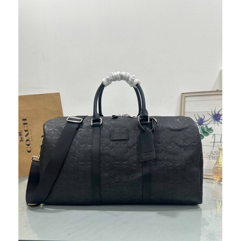 Coach F79660 Voyager PVC Signature Duffle Travel Bag PVC Signature ...