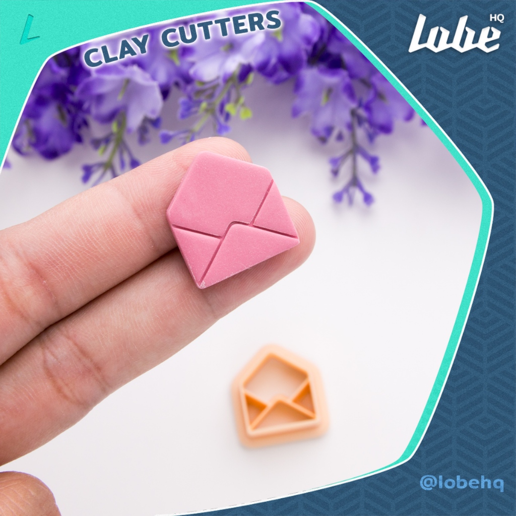 Lobehq Open Envelope Shape A Polymer Clay Cutter/ แม่พิมพ์กดดินรูปทรง ...