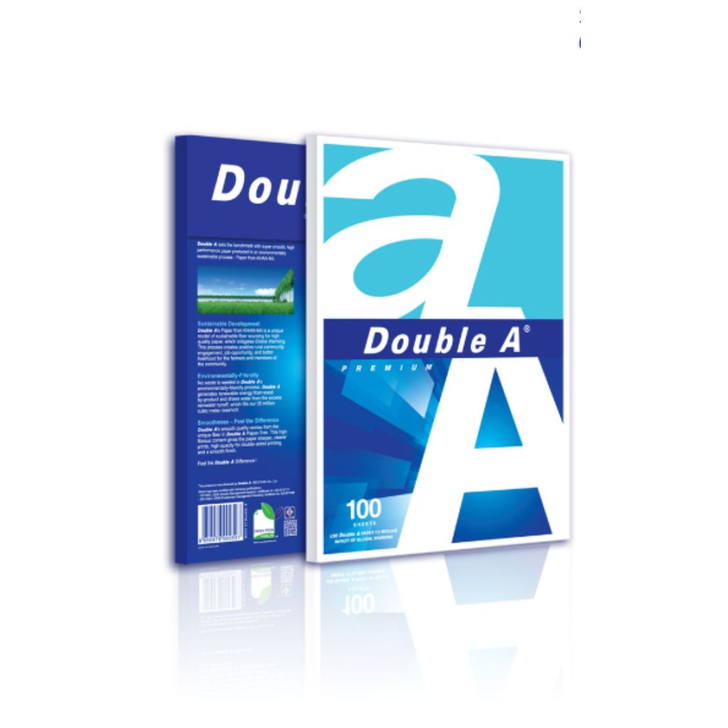 กระดาษถ่ายเอกสาร Double A A4 80 แกรม/100 แผ่น (80 g / 100 sheets) | Shopee Thailand